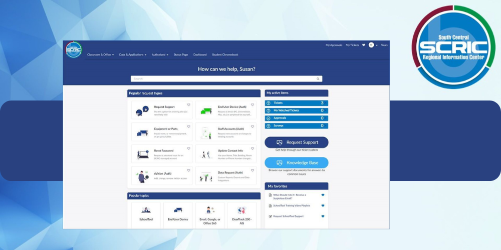 New ServiceNow Customer Portal | South Central RIC